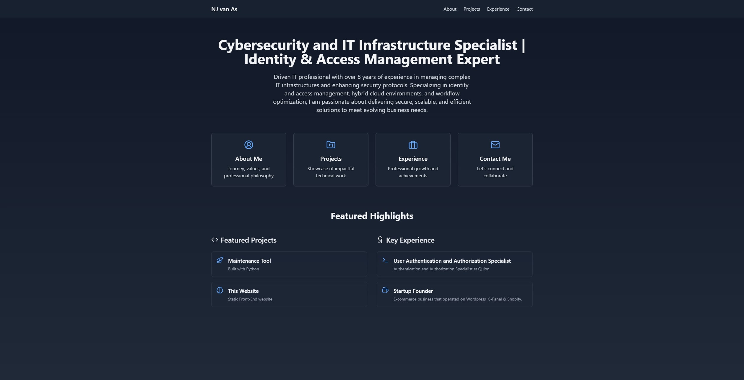 NJ van As - Portfolio